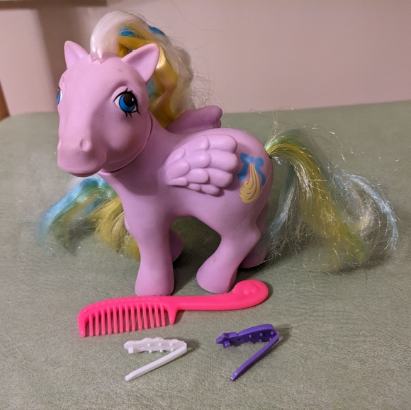 My Little Pony | Toys | Vintage 989 My Little Pony Brush N Grow Curly ...